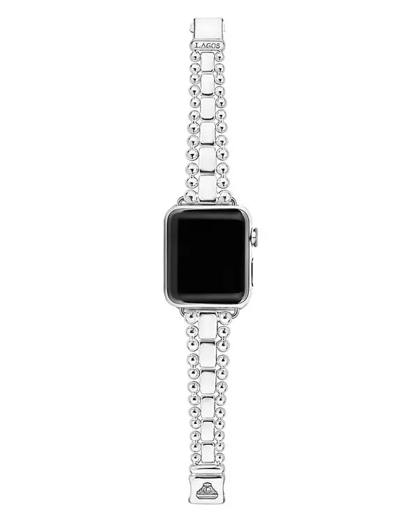 Lagos Sterling Apple Smartwatch Strap - Silver