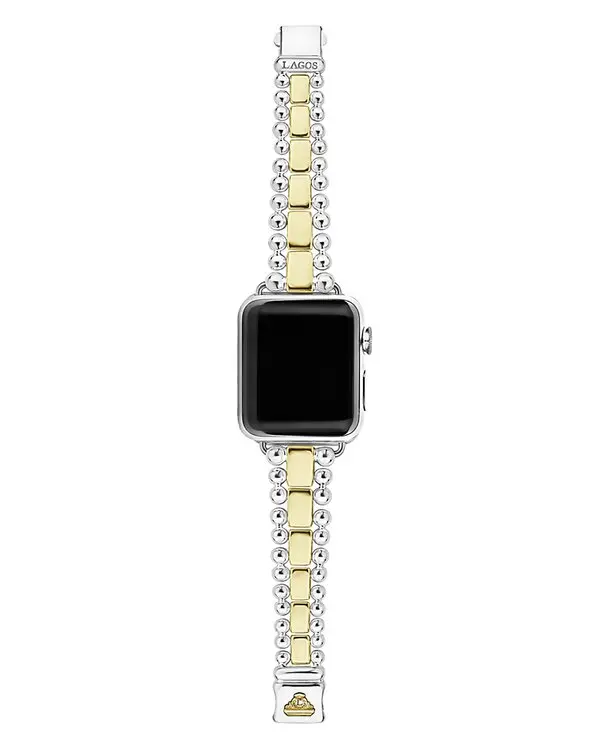 Lagos Smart Caviar Apple Watch Bracelet - Gold/silver