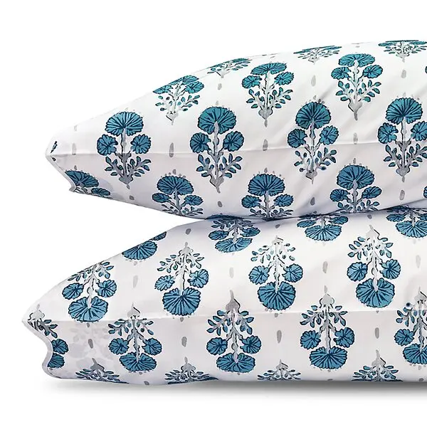 MATOUK Lulu Dk For Joplin King Pillowcase, Pair - Mineral Blue