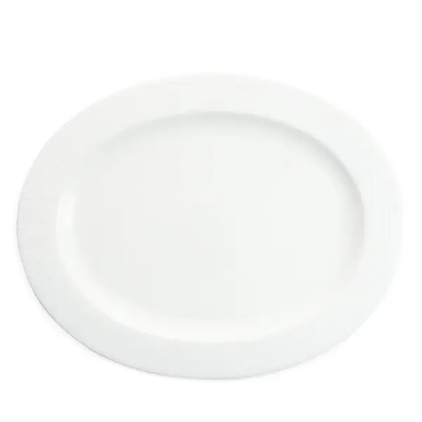 FORTESSA Amanda Embossed Oval Platter, 14 - White