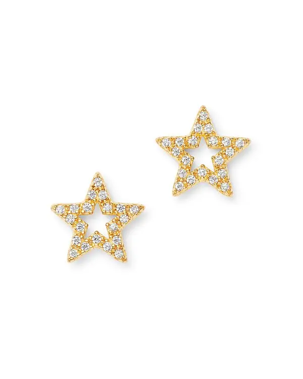 Bloomingdale'S Diamond Star Stud Earrings - White/gold
