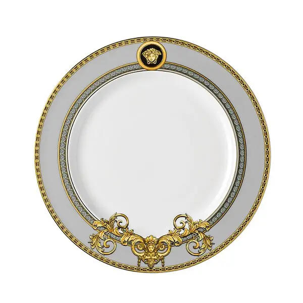 Versace Rosenthal Meets Prestige Gala Salad Plate - Black/gold