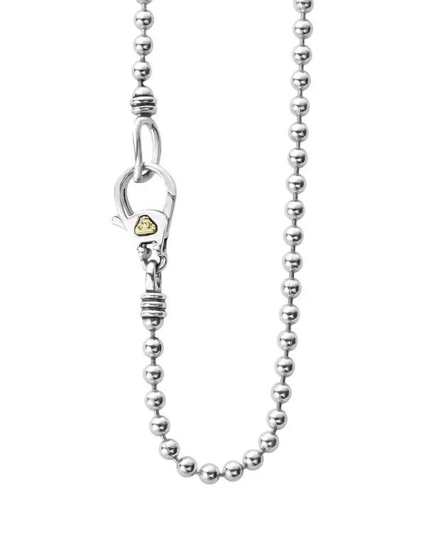 Lagos 18k Yellow Gold & Sterling Silver Diamond Pendant Necklace