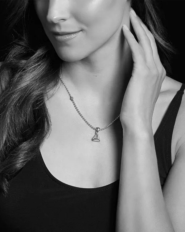 Lagos 18k Yellow Gold & Sterling Silver Diamond Pendant Necklace