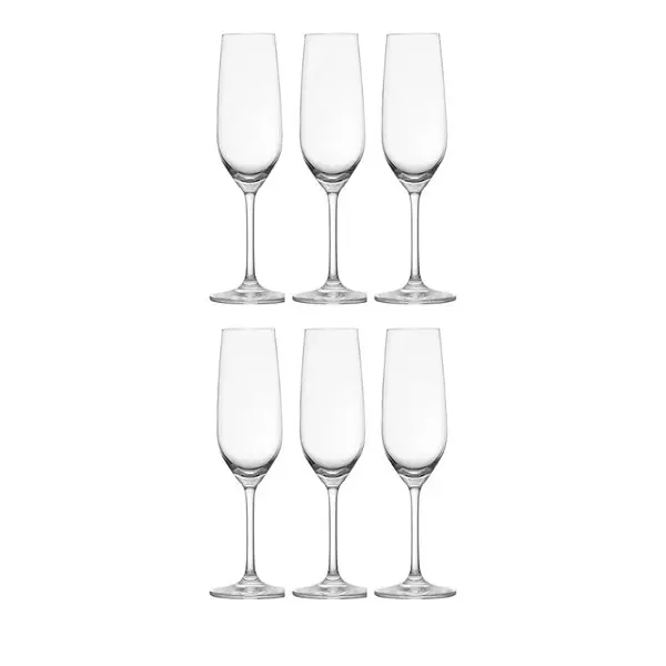 SCHOTT ZWIESEL Forte Champagne Flute, Set Of 6 - Clear