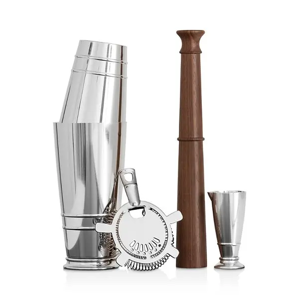 FORTESSA Crafthouse 4-piece Shaker Set - Silver