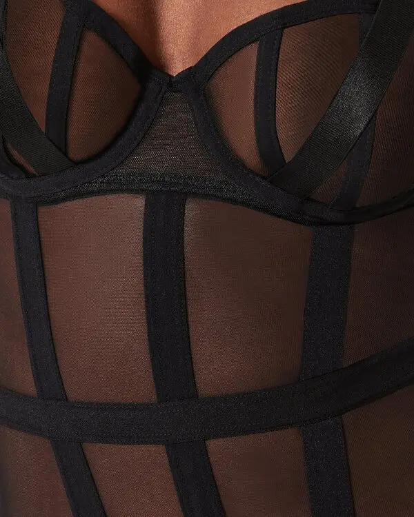 Bluebella Karolina Mesh Strappy Basque