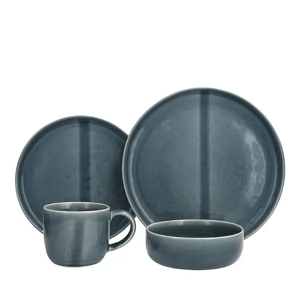 FORTESSA Nosee Svelte 16 Piece Dinnerware Set - Deep Blue