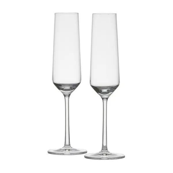 SCHOTT ZWIESEL Tritan Pure Champagne Flute, Set Of 2 - Clear