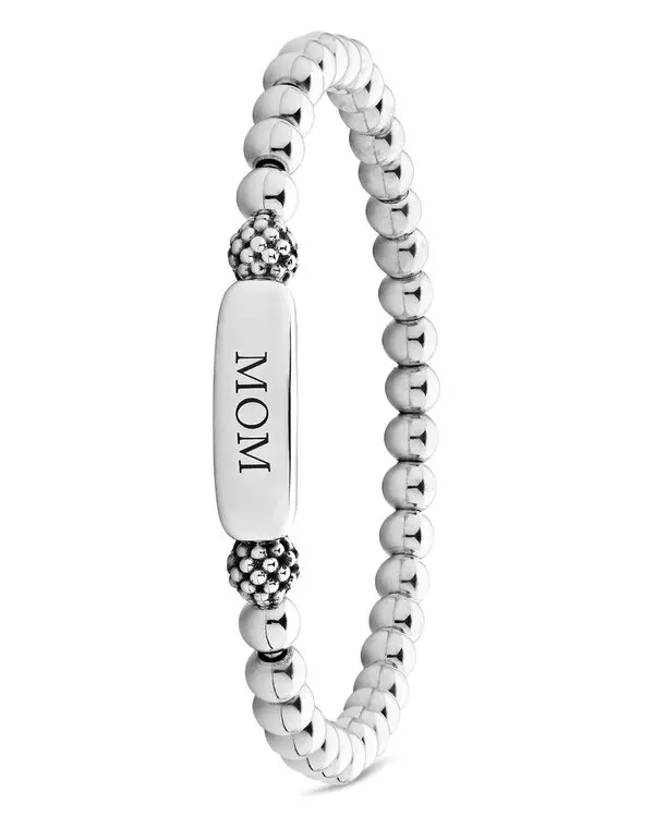Lagos Sterling Signature Caviar Mom Station Bracelet