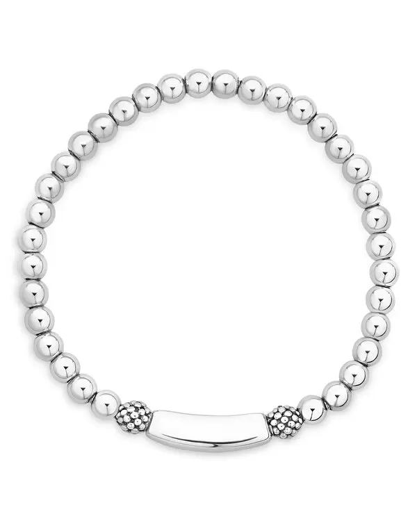 Lagos Sterling Signature Caviar Mom Station Bracelet