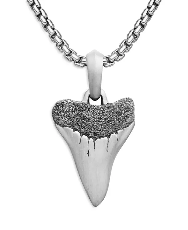 David Yurman Sterling Shark Tooth Amulet - Silver