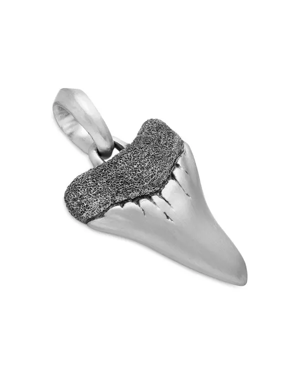 David Yurman Sterling Shark Tooth Amulet - Silver
