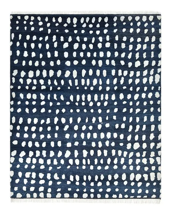 TIMELESS RUG DESIGNS Irmgard S3205 Area Rug, 9' X 12 - Navy
