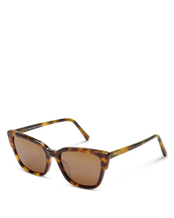 Maui Jim Kou Polarized Cat Eye Sunglasses, 55mm - Tortoise