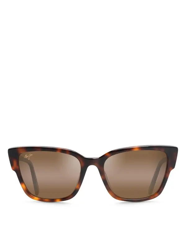Maui Jim Kou Polarized Cat Eye Sunglasses, 55mm