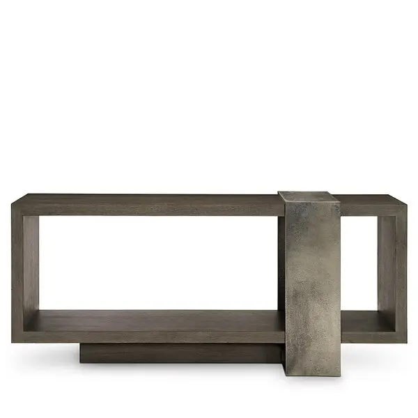 BERNHARDT Linea Console Table - Cerused Charcoal
