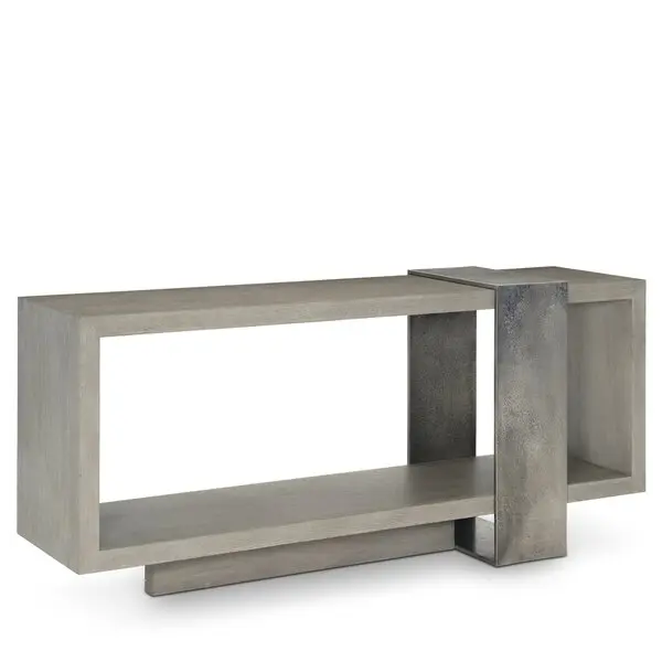 BERNHARDT Linea Console Table - Cerused Greige