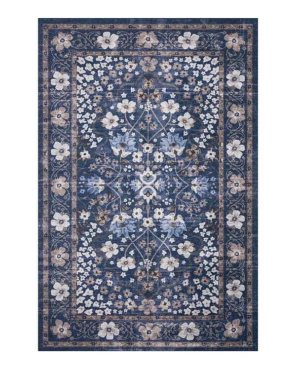 RIFLE PAPER CO. Palais Pal-02 Area Rug, 3'9 X 5'9 - Navy