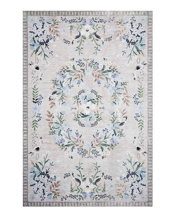 RIFLE PAPER CO. Palais Pal-03 Area Rug, 3'9 X 5'9 - Stone