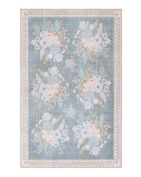 RIFLE PAPER CO. Jardin Jad-01 Area Rug, 4'1 X 5'6 - Gray
