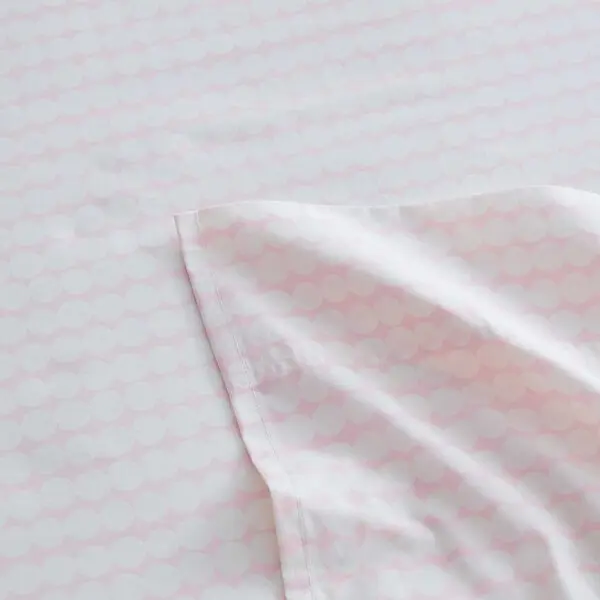 Marimekko Pikku Rasymatto Cotton Percale Sheet Set, Queen - Light Pink