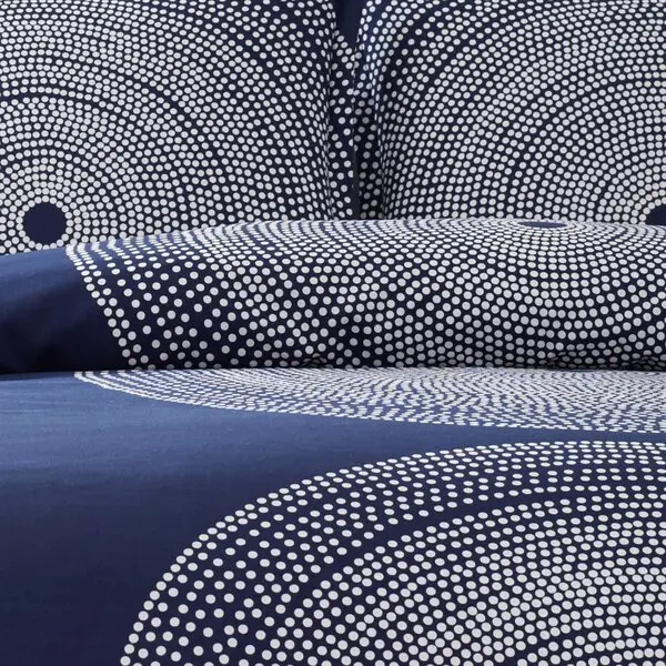 Marimekko Fokus Comforter Set, King - Open Navy
