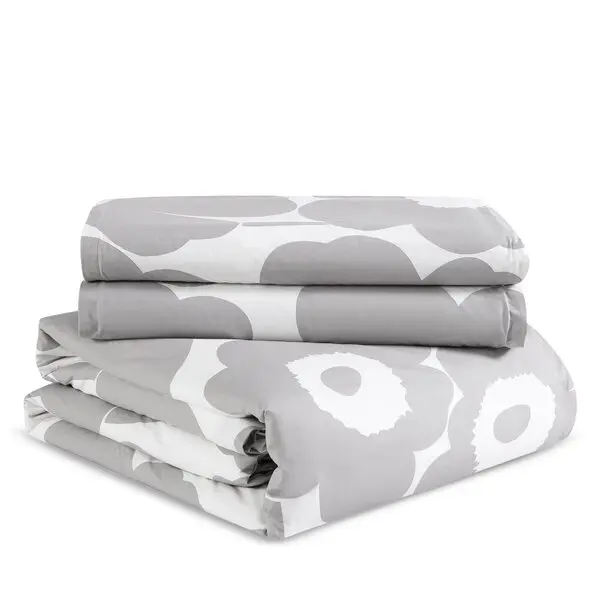 Marimekko Unikko Blue Comforter Set, Full/queen - Gray