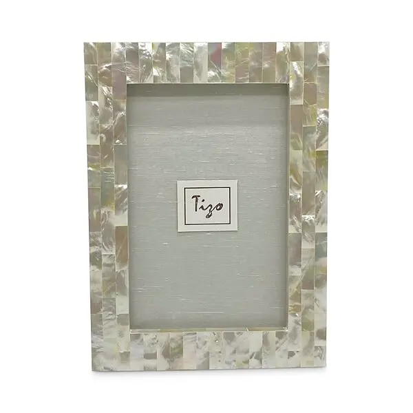 TIZO Mother Of Pearl 5 X 7 Picture Frame - Pearl White