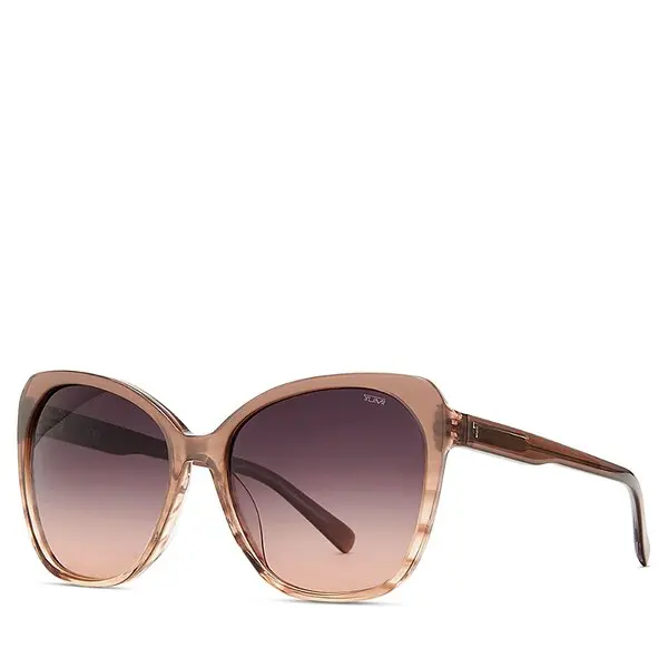 Tumi 502 Square Gradient Sunglasses - Beige/brown Gradient