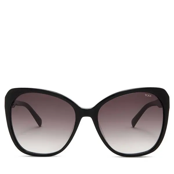 Tumi 502 Square Gradient Sunglasses - Black/brown Gradient