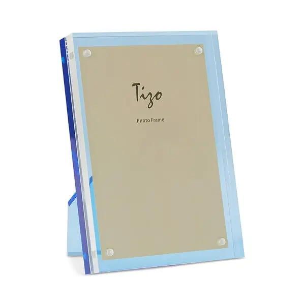 TIZO Lucite Frame, 4 X 6 - Clear/light Blue