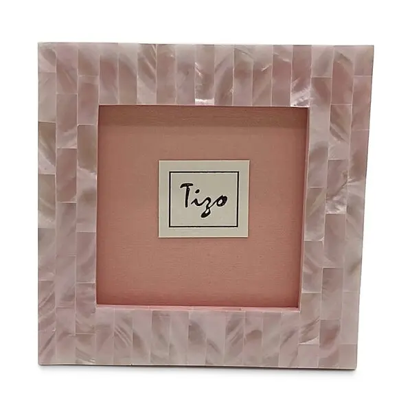 TIZO Mother Of Pearl 3 X 3 Picture Frame - Pink