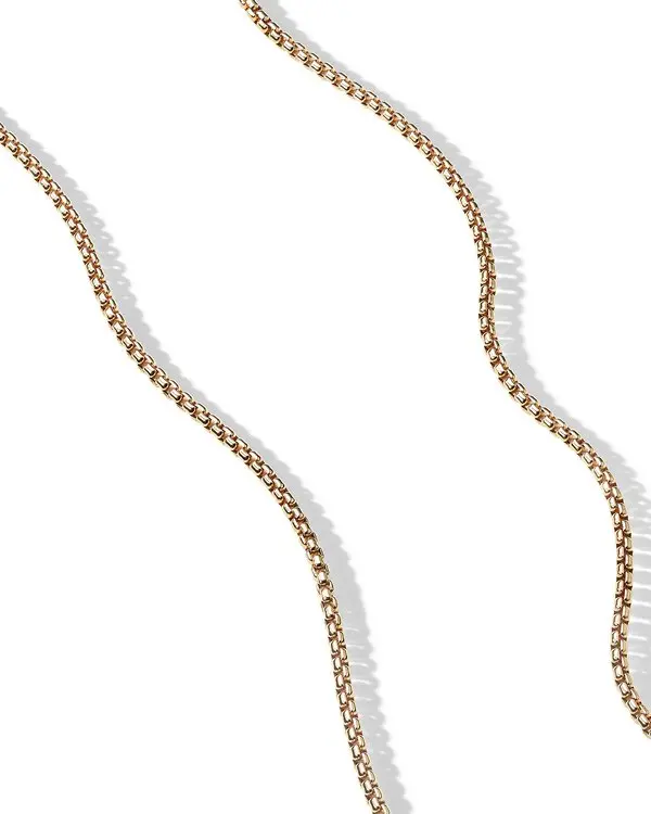 David Yurman 18k Yellow Small Box Chain Necklace