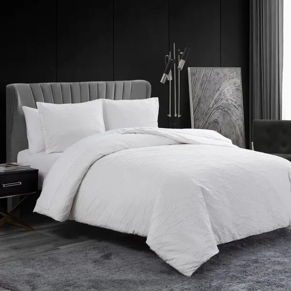 Vera Wang Abstract Crinkle Comforter Set, Queen