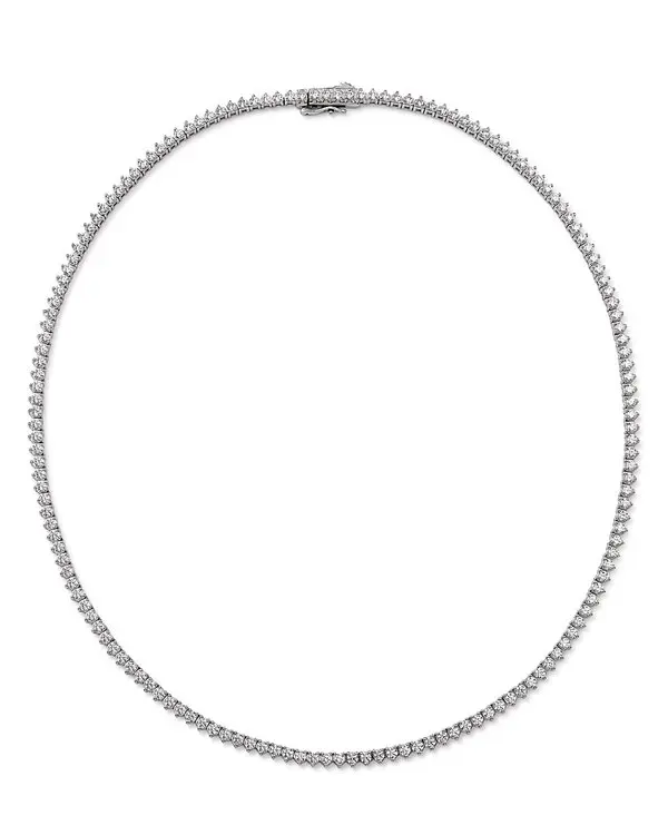 Bloomingdale'S 7 Tcw Diamond Tennis Necklace - White