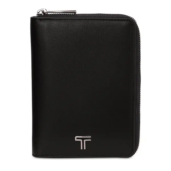 Tumi Belden Zip Around Passport Case - Black/gunmetal