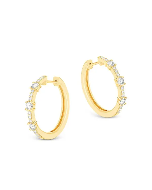Bloomingdale'S Diamond Hoop Earrings 0.40 Tcw In 14k Yellow - Gold