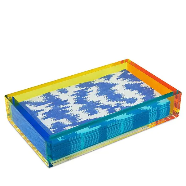 TIZO Multicolor Lucite Guest Towel Tray - Multi
