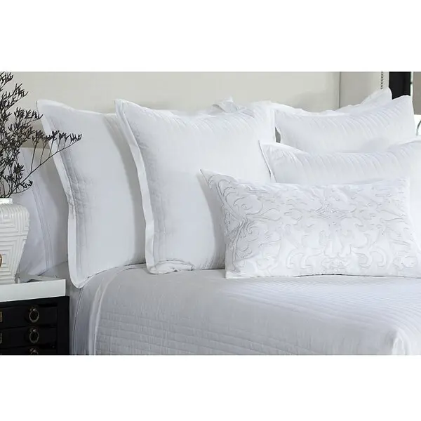 LILI ALESSANDRA Aria Quilted European Pillow, 26 X 26 - White