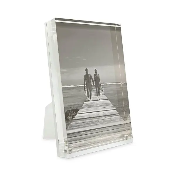 TIZO Lucite Easel Back 4 X 6 Picture Frame - White