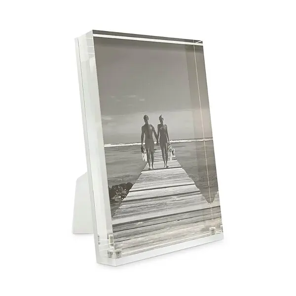 TIZO Lucite Easel Back 5 X 7 Picture Frame - White