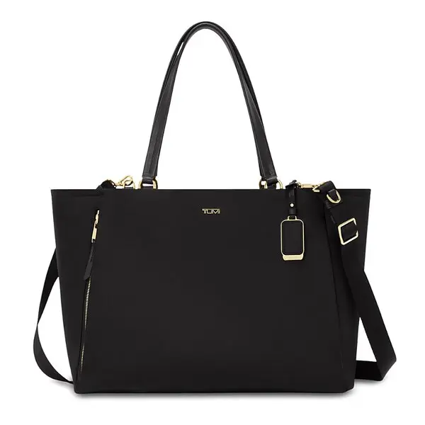 Tumi Voyageur Valetta Large Tote Bag - Black/gold