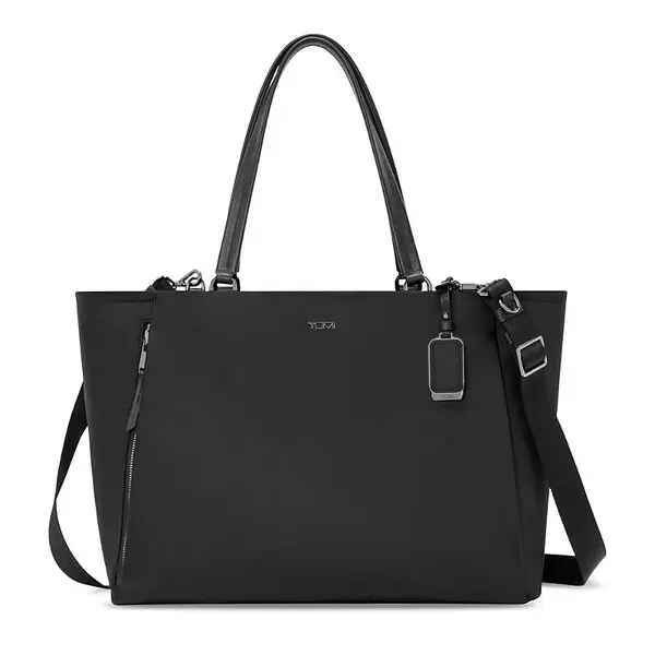 Tumi Voyageur Valetta Large Tote - Black/gunmetal