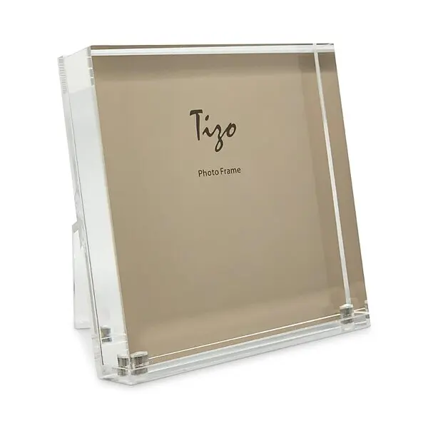 TIZO Lucite Easel Back 4 X 4 Picture Frame - Clear