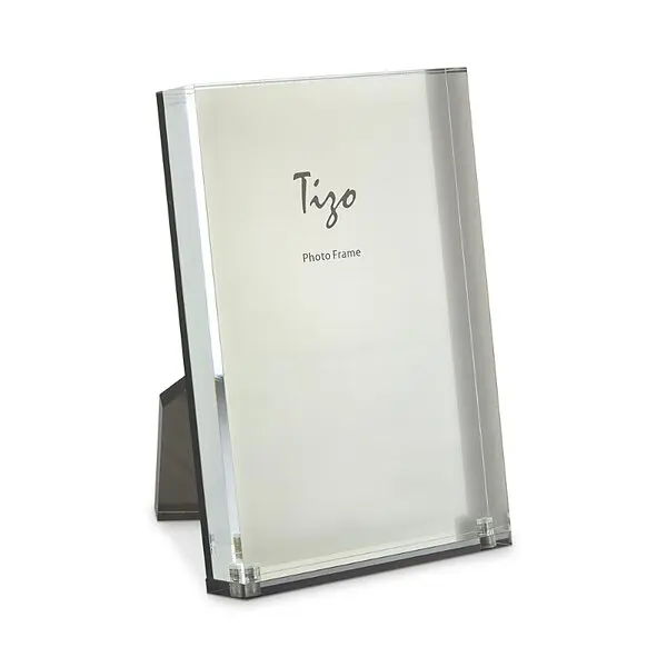 TIZO Lucite Easel Back 8 X 10 Picture Frame - Silver