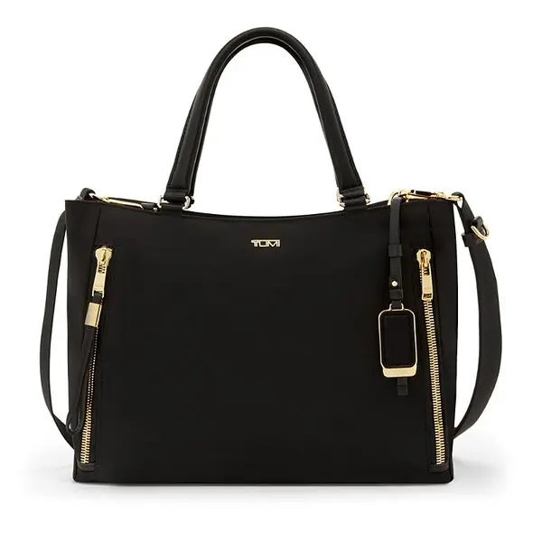 Tumi Voyageur Valetta Medium Tote - Black/gold