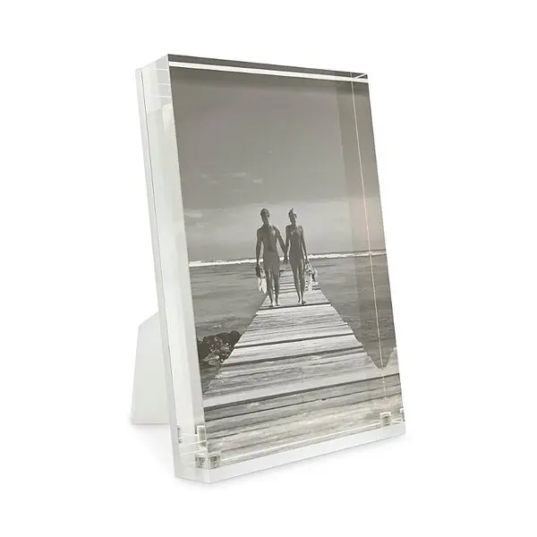 TIZO Lucite Easel Back 8 X 10 Picture Frame - White