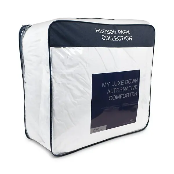 HUDSON PARK COLLECTION My Luxe Asthma & Allergy Friendly Medium Weight Down Alternative Comforter, King Exclusive - White
