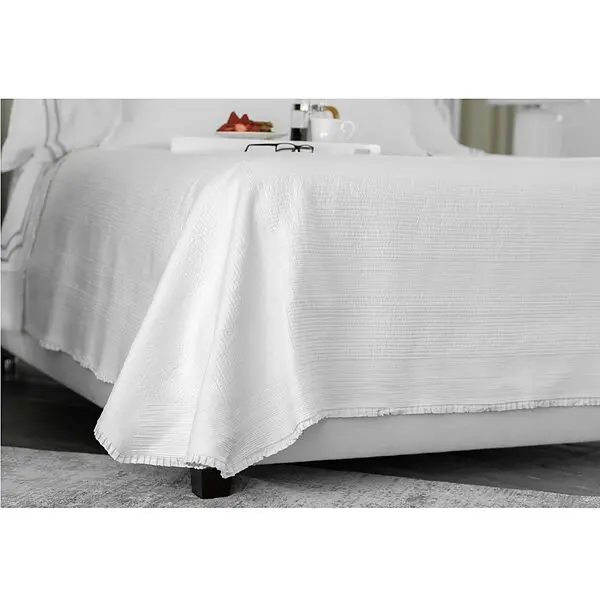 LILI ALESSANDRA Battersea Quilted Coverlet, Queen - White